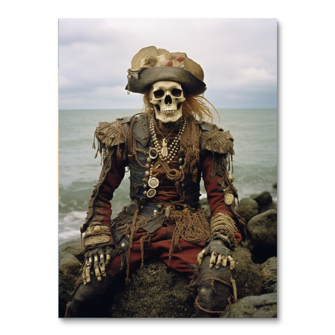 Skull Pirate Chilling (Diamond Painting) – Diamond Painting Kits