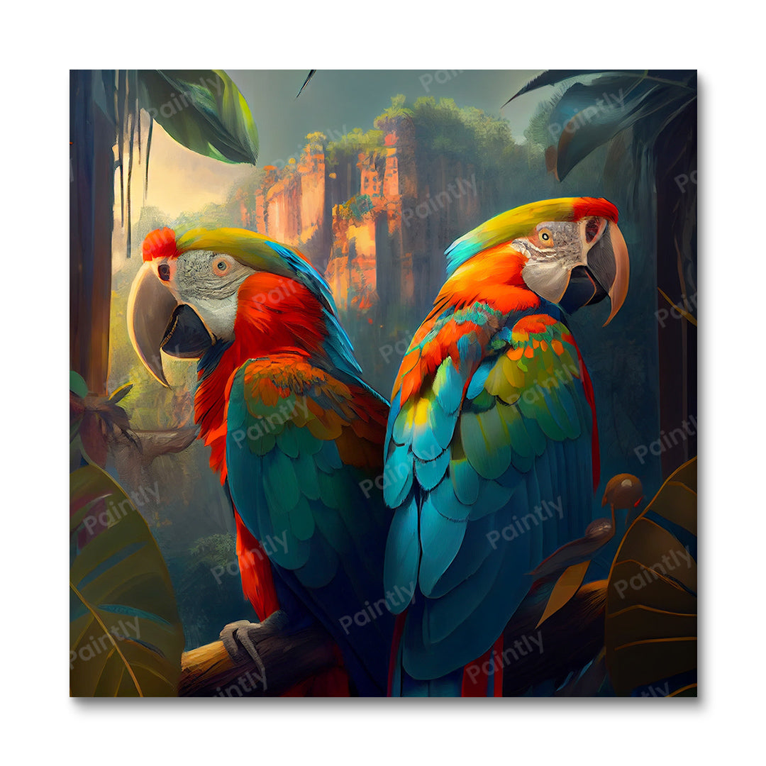 Macaw Paradise III (Diamond Painting) – Diamond Painting Kits