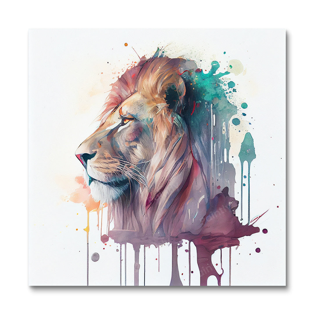 Paint Splash Lion II by Avery (Diamond Painting) – Diamond Painting Kits