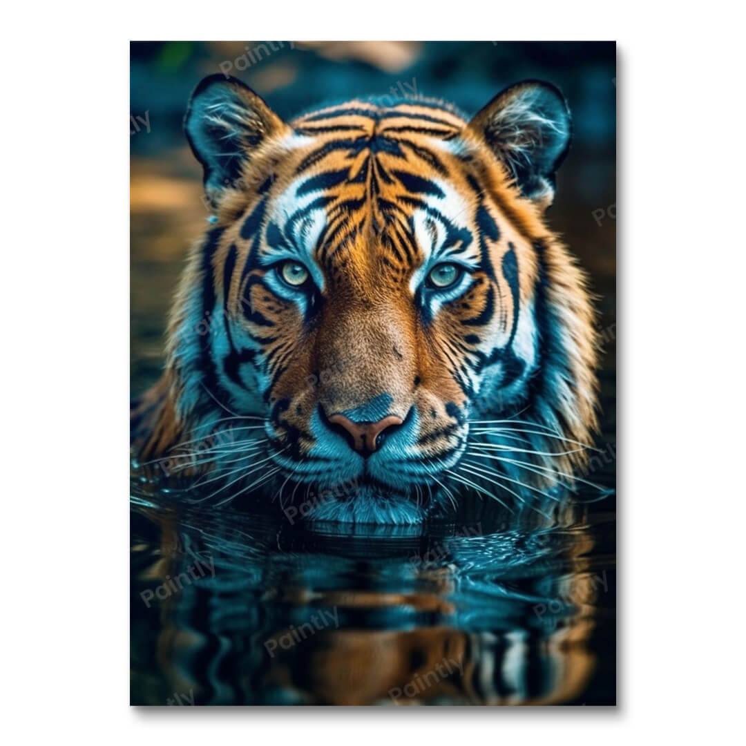 Submerged Tiger (Diamond Painting) – Diamond Painting Kits