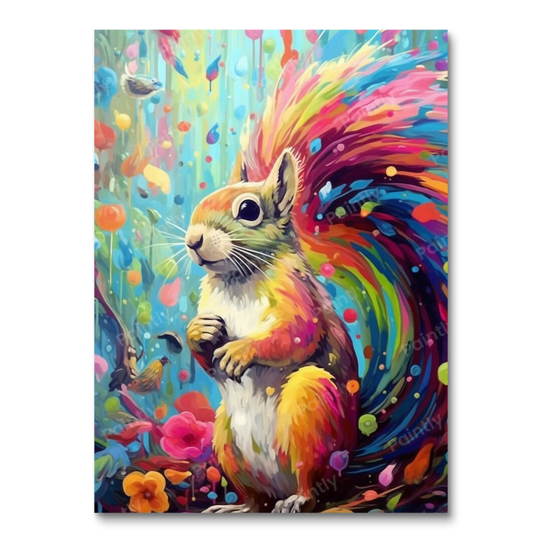 Psychedelic Squirrel III (Diamond Painting) – Diamond Painting Kits